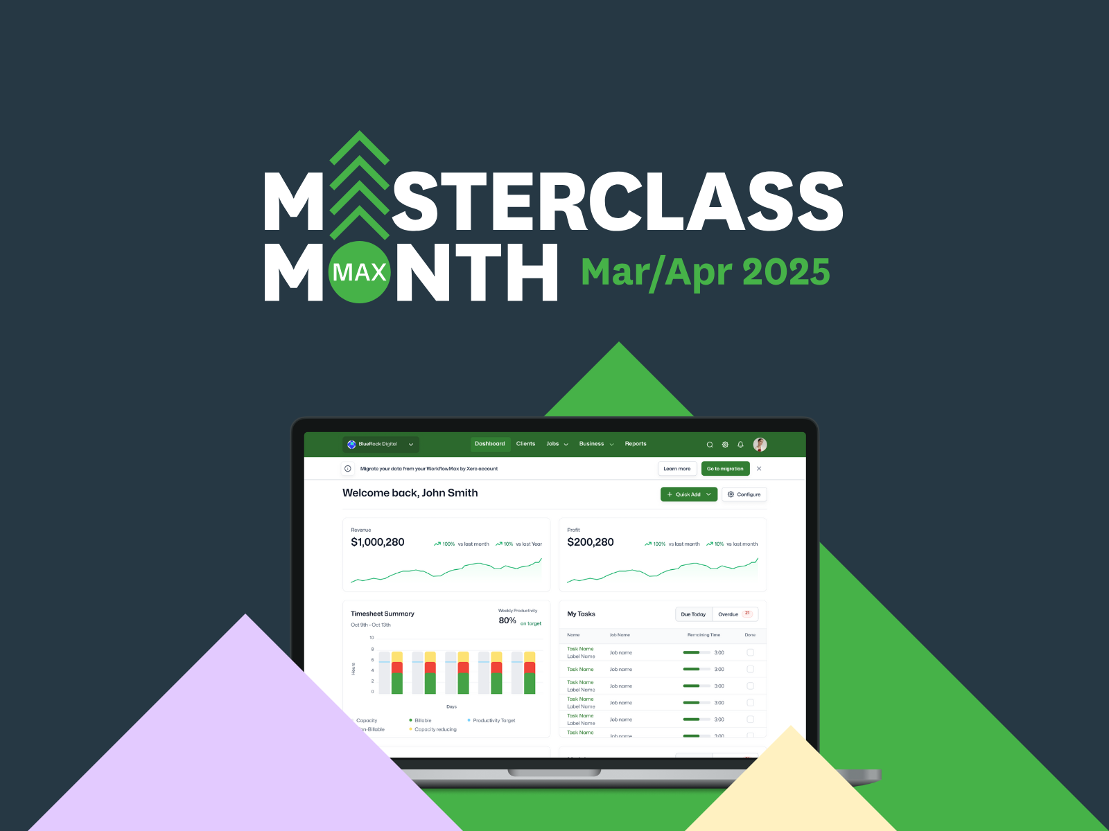WorkflowMax by BlueRock | Masterclass Month March & April 2025